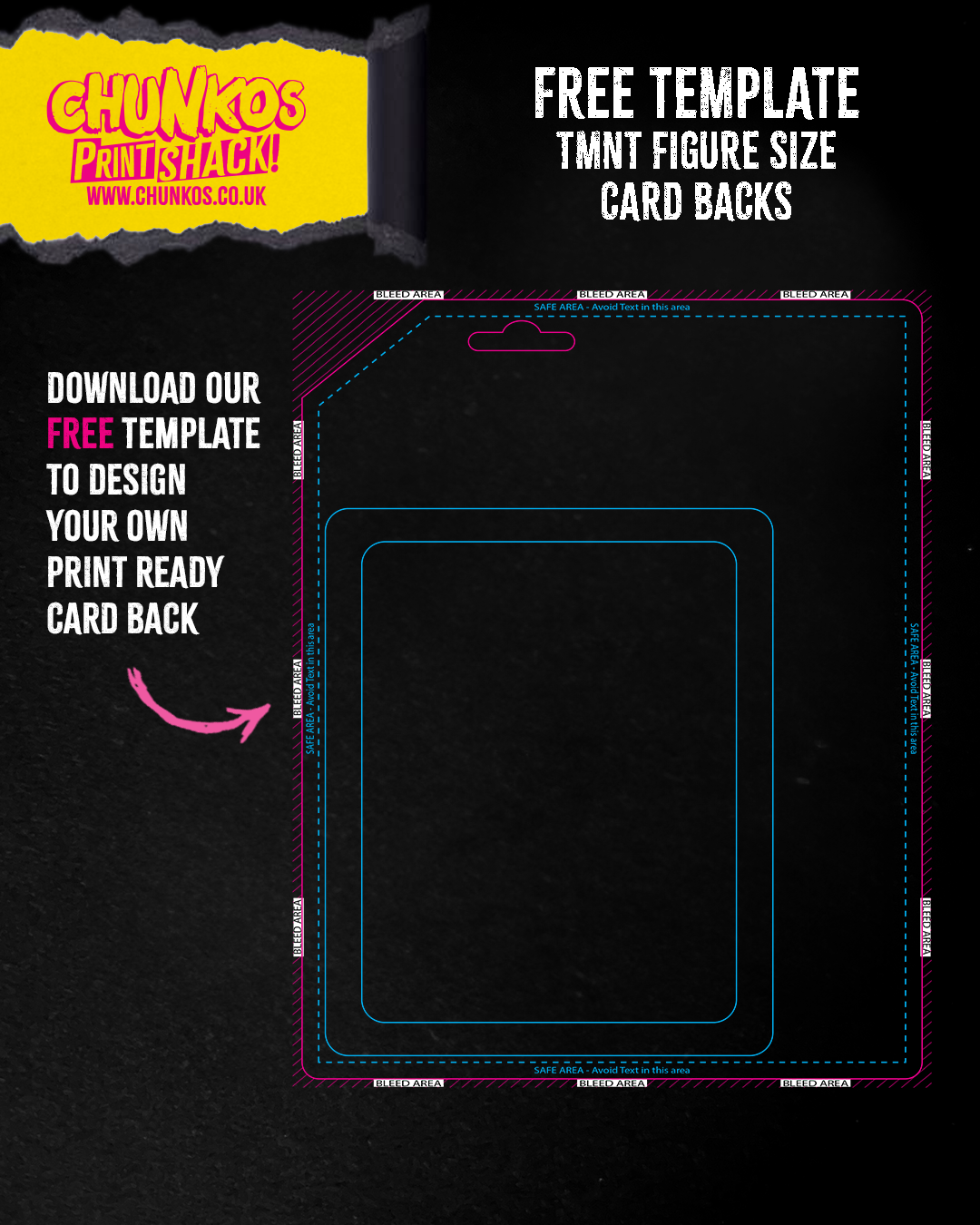 Free Template for WWF Figure Custom Card Backs – Design Your Own Card ...